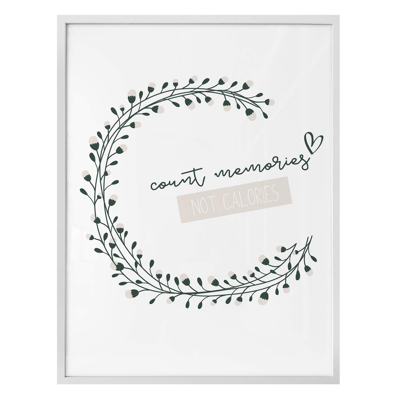 Poster - Count memories not calories | wall-art.de