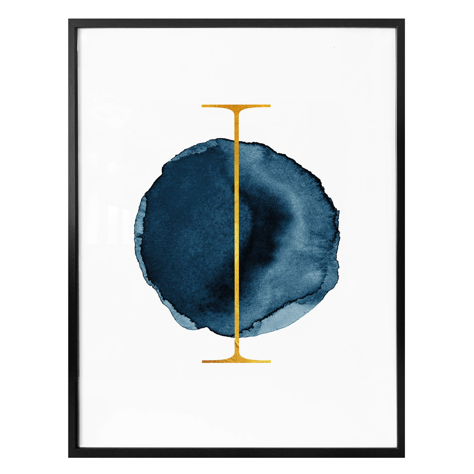 Poster – Een Gouden letter I | wall-art.nl