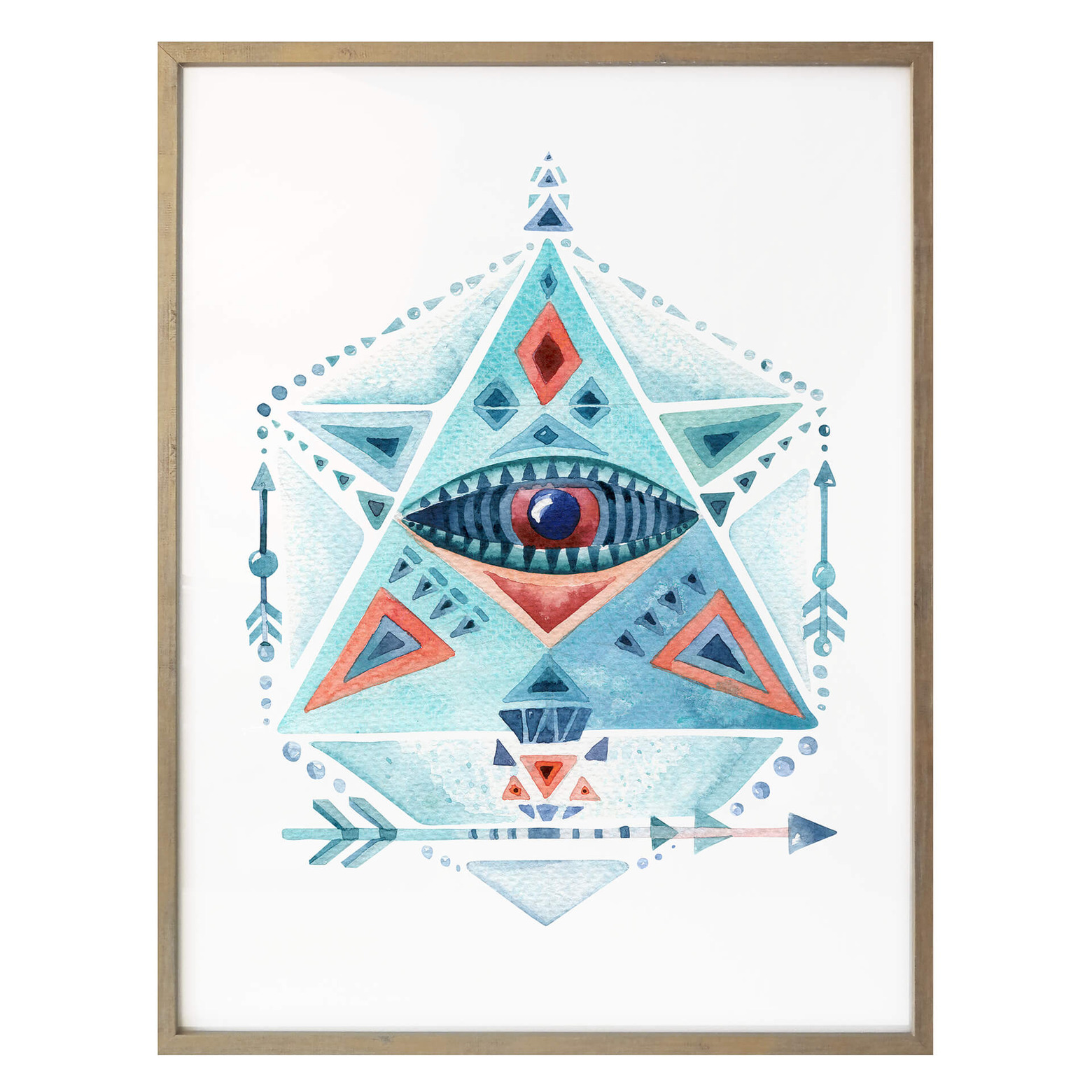 Poster Kvilis - Prisme bleu | wall-art.fr