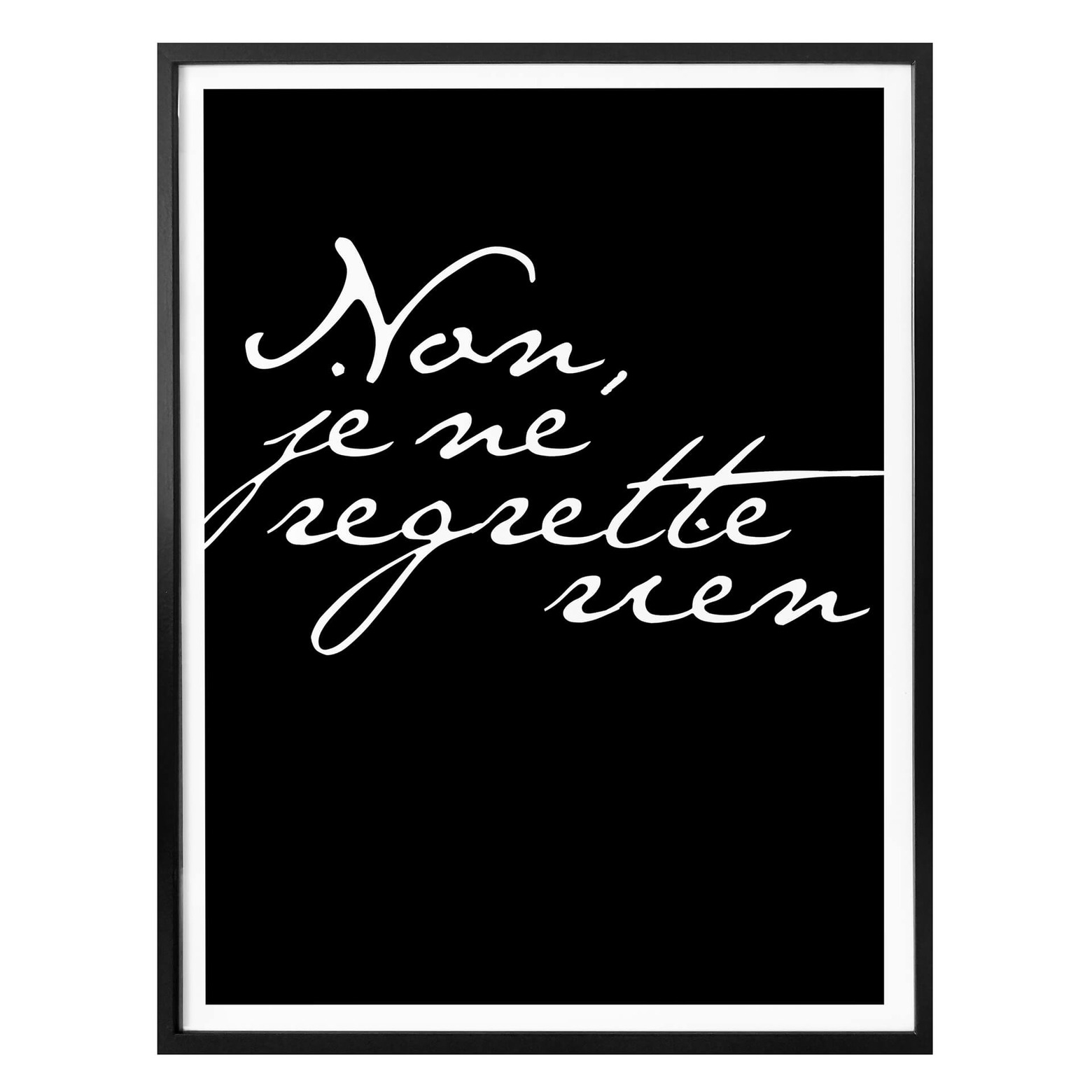 Poster Non je ne regrette rien | wall-art.de
