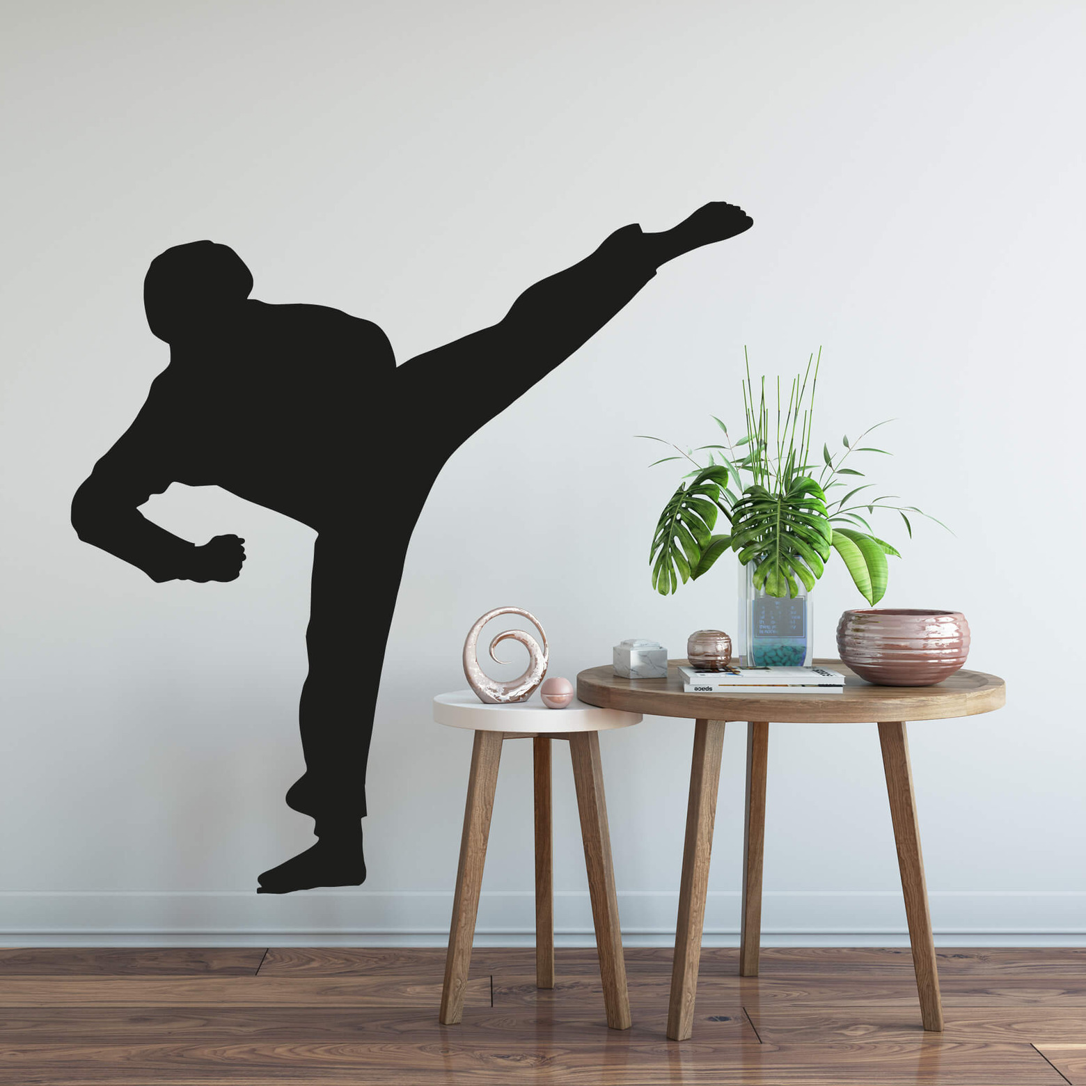 Wandtattoo Kickboxer - ein Kickboxer als Wandtattoo | wall-art.de
