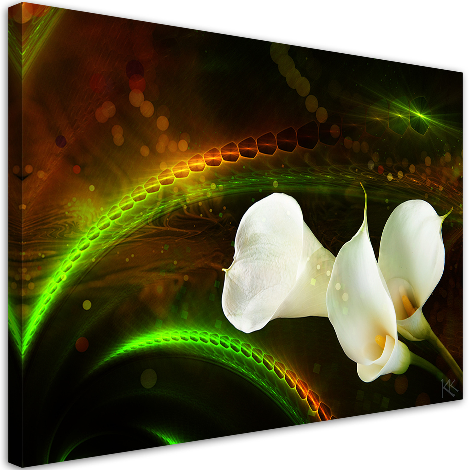 Canvasbillede, Kalien blomsterplanter | wall-art.dk