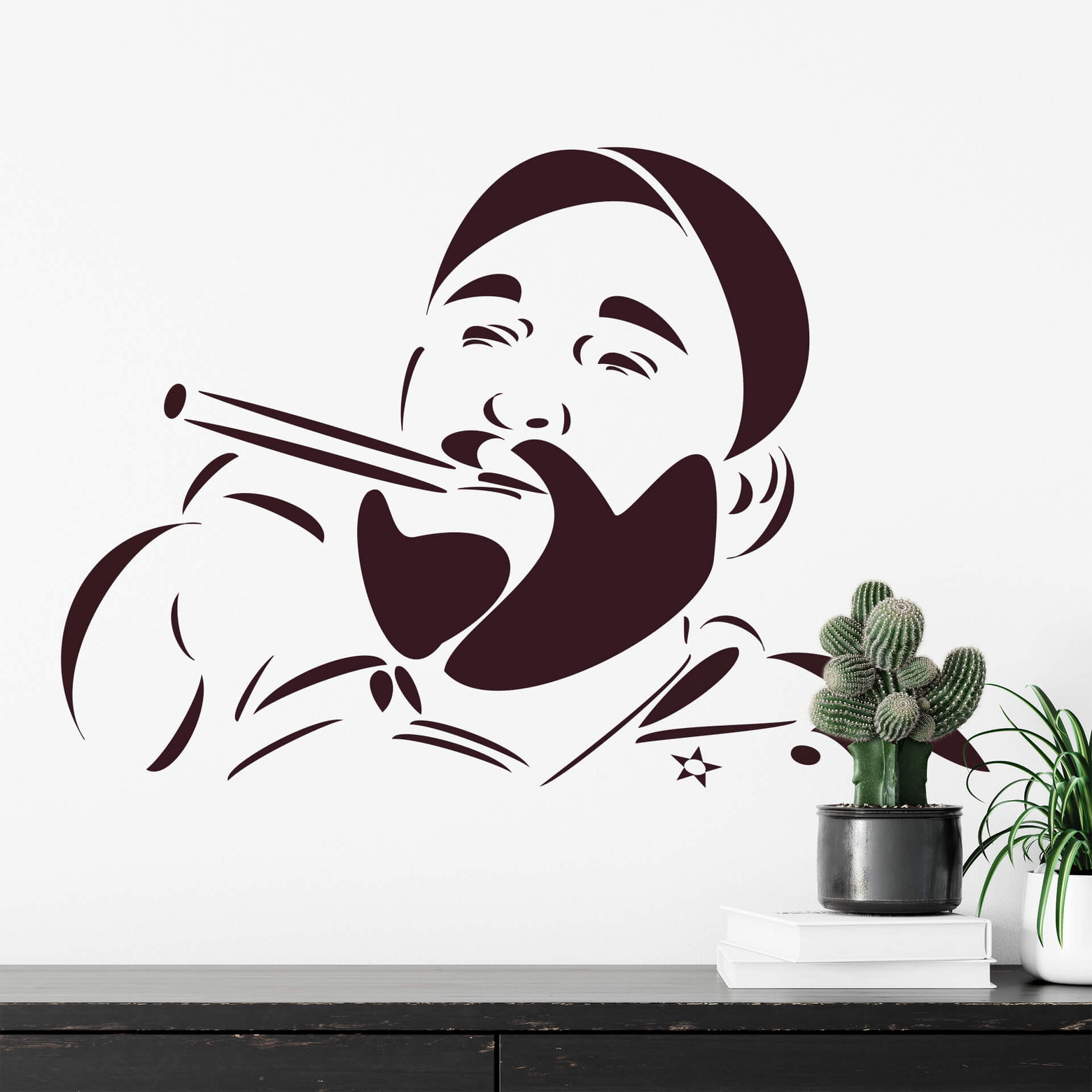 Muursticker Fidel Castro 2 | wall-art.nl