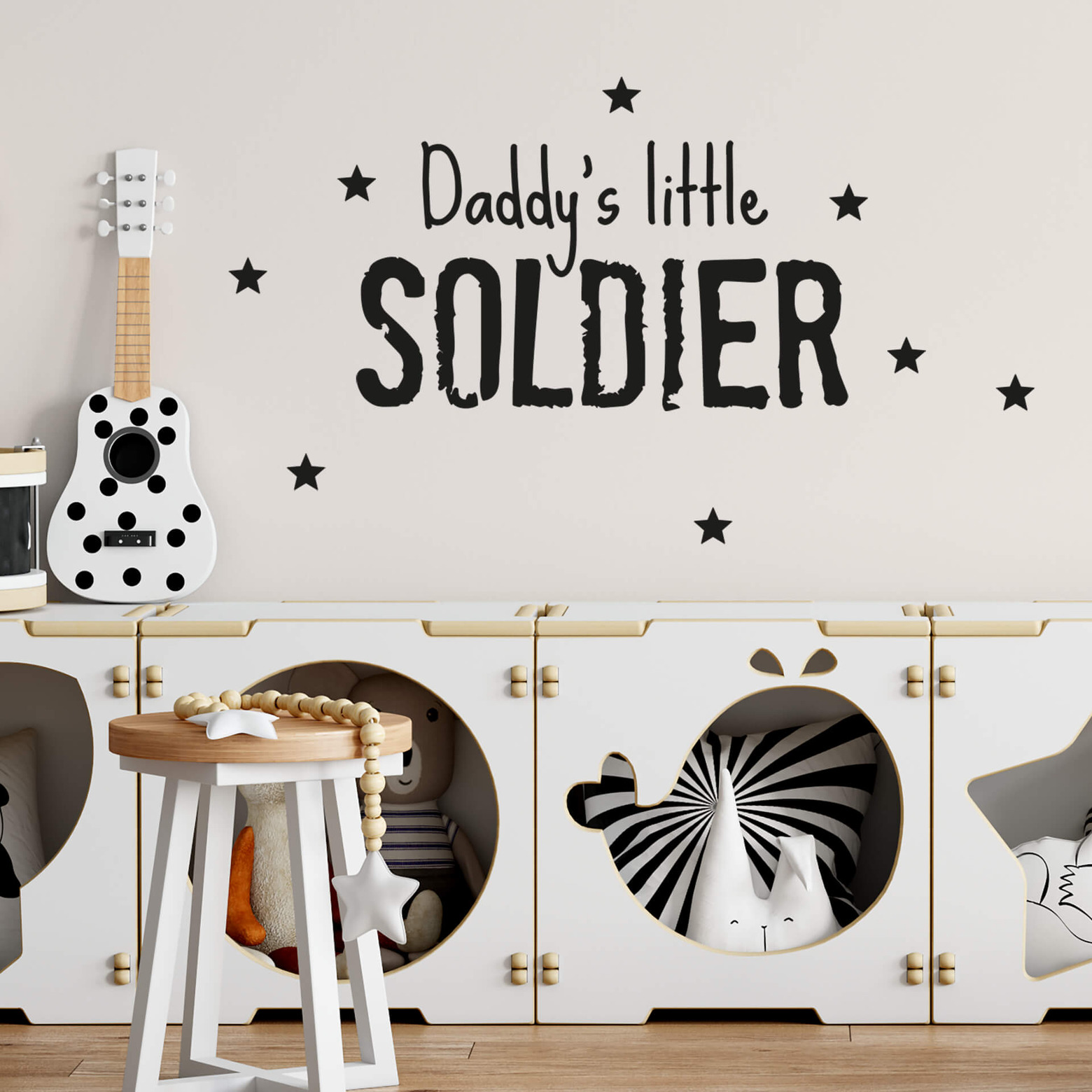 Adesivo murale - daddy's little soldier | wall-art.it
