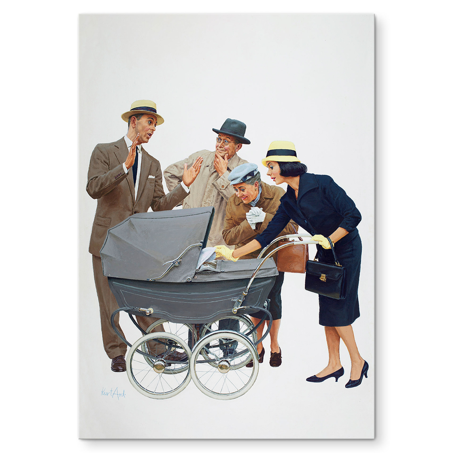 Wandbild Kurt Ard - Die Kleine so groß (1961) - Alu-Dibond | wall-art.de