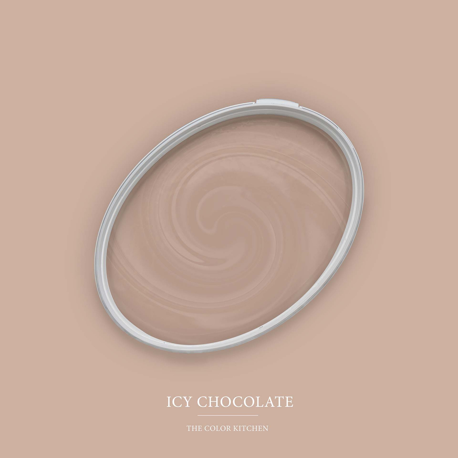 Muurverf bruin zijdemat - THE COLOR KITCHEN Icy Chocolate | wall-art.nl