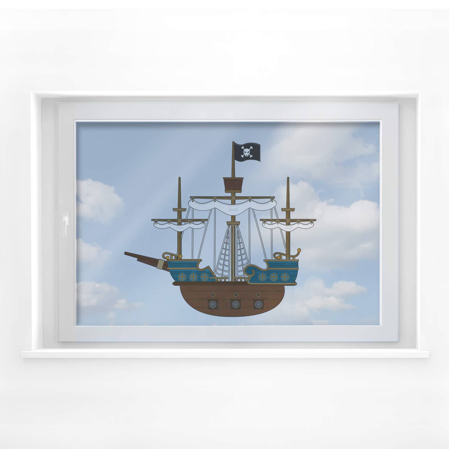 Fensterbild Piratenschiff | wall-art.de