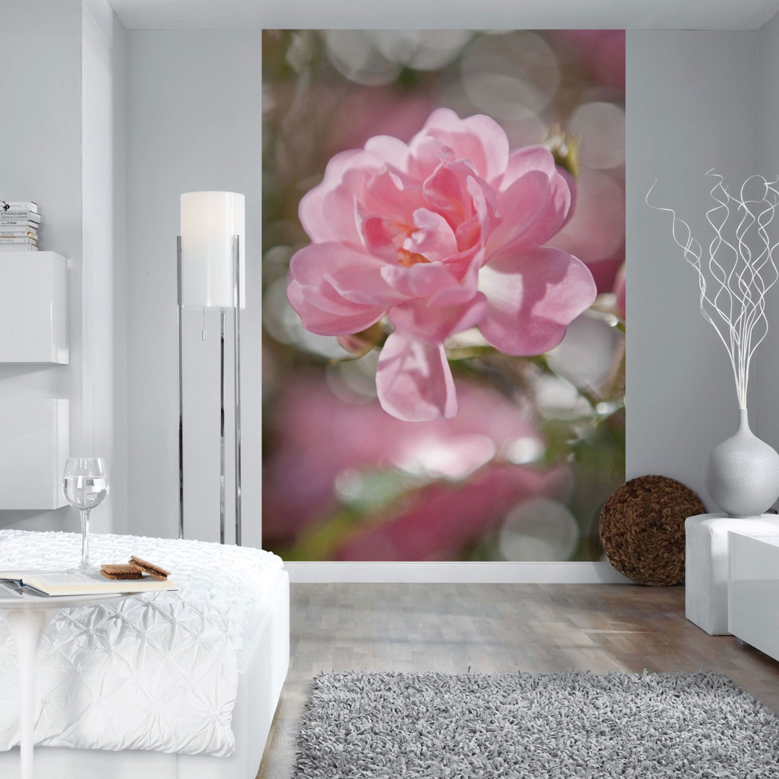 Fotobehang Papierbehang Bouquet | wall-art.nl