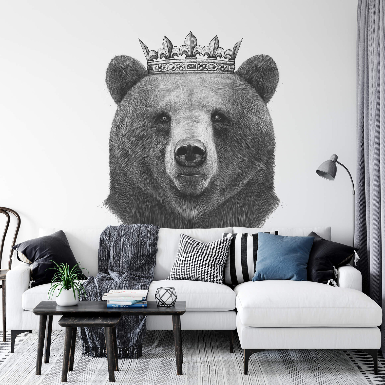 Papier peint photo Korenkova - Le roi ours | wall-art.fr