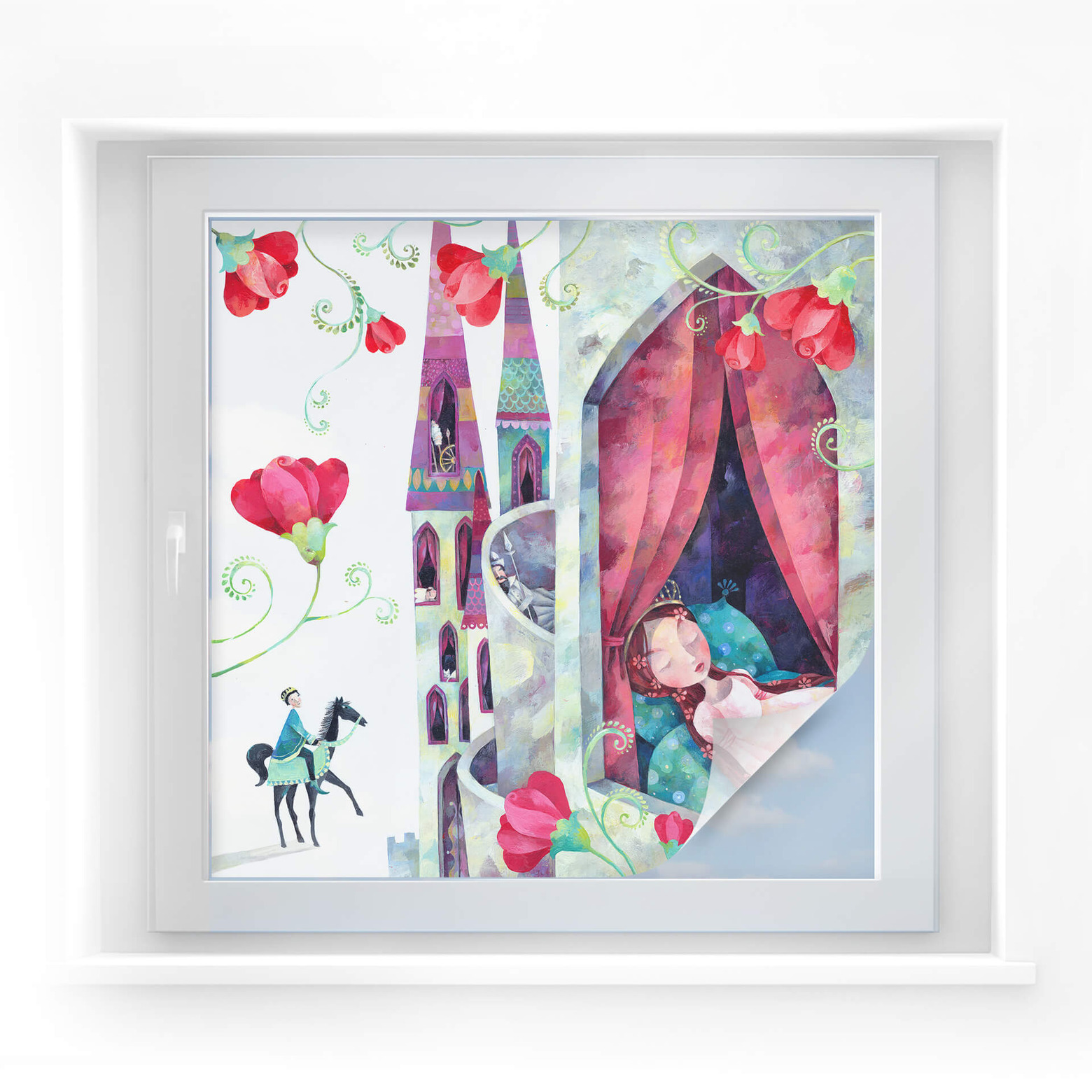 Fensterfolie - Aurélie Blanz - Dornröschen | wall-art.de