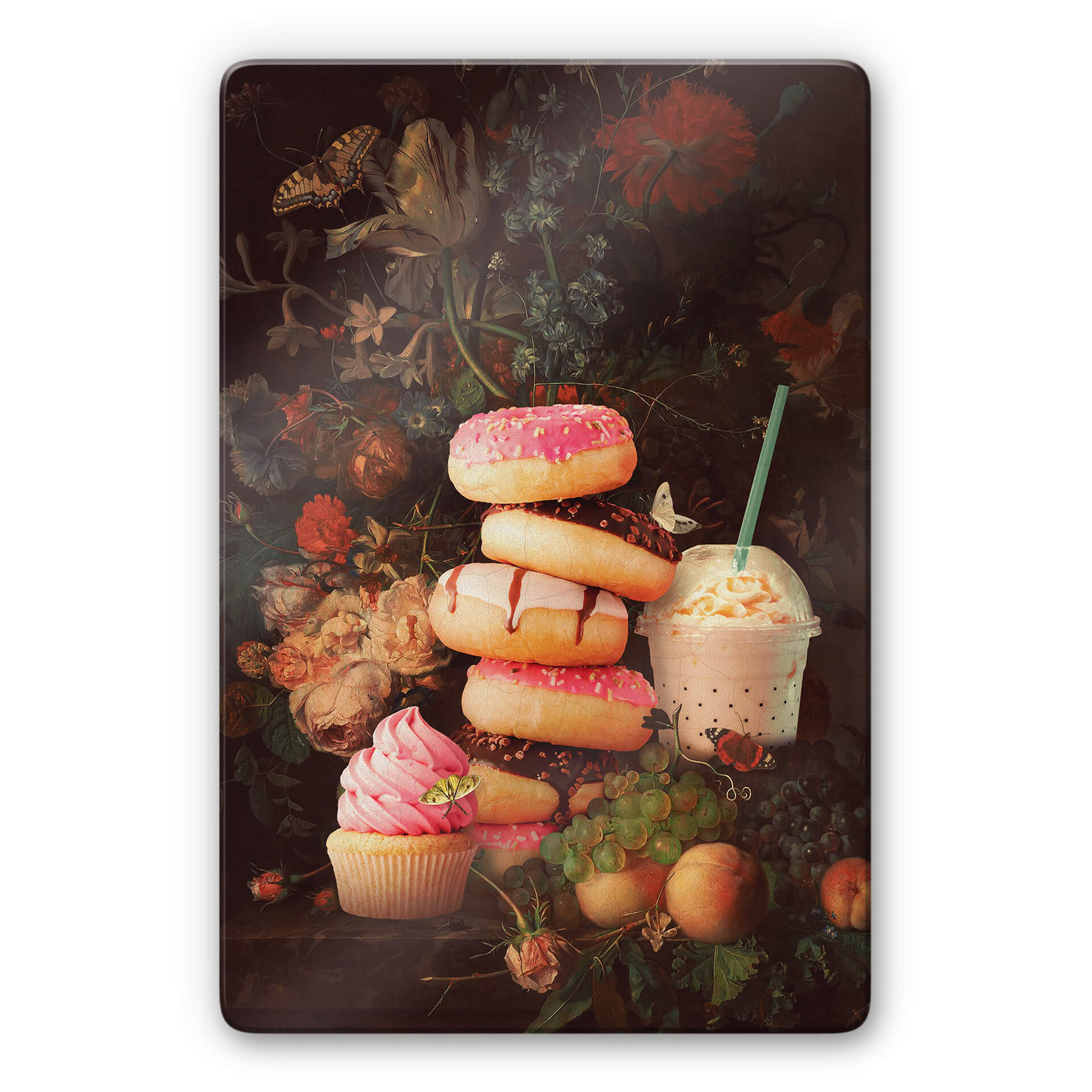 Glasbild Loose - Sweet Bouquet | wall-art.de