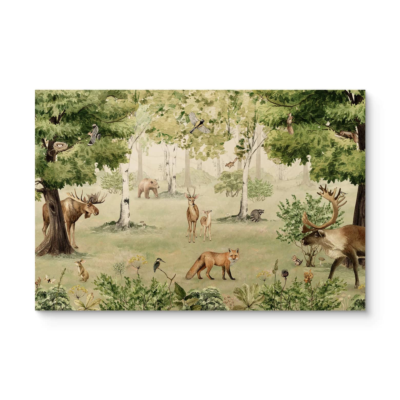 Houten Poster Kikki Belle - Magical Forest | wall-art.nl