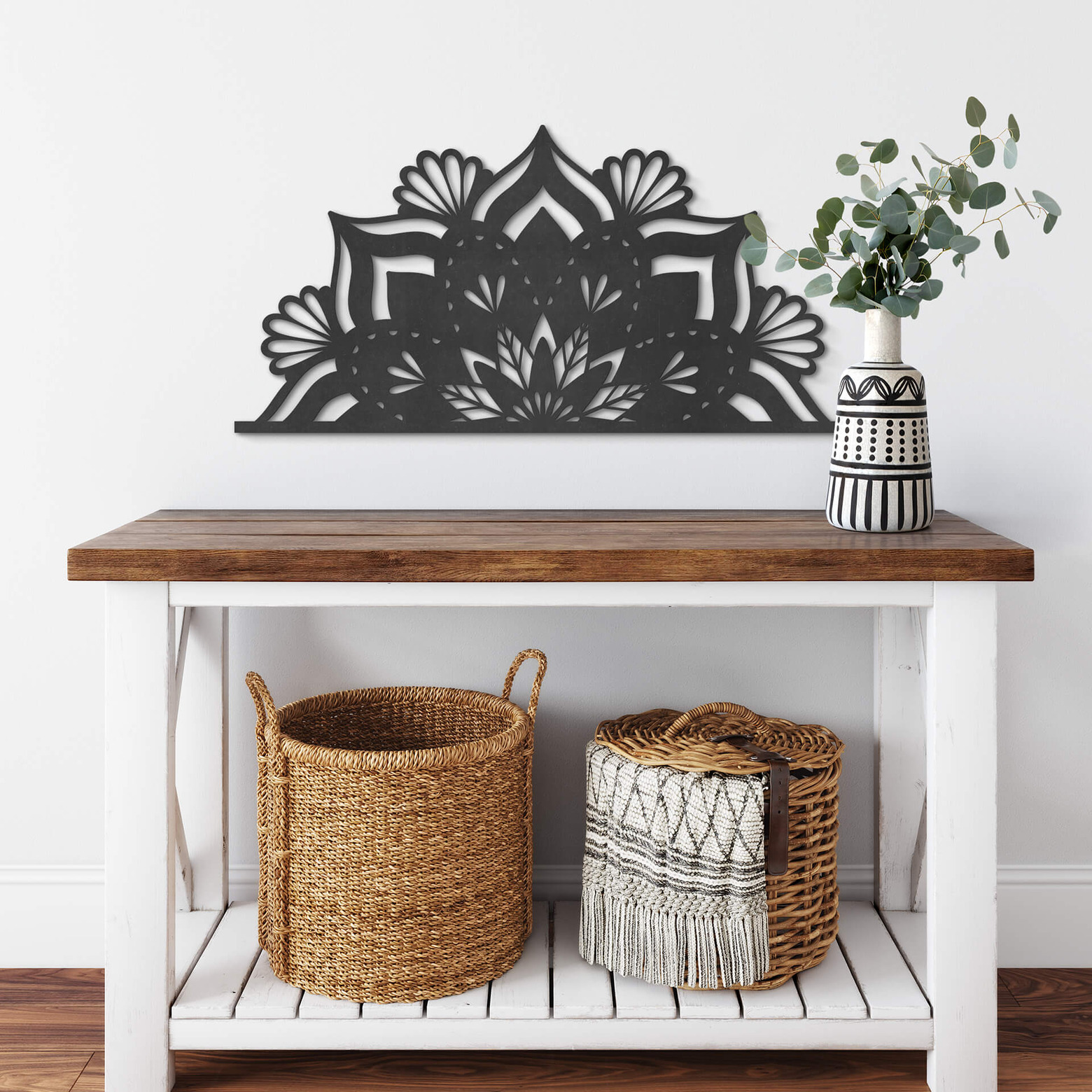 Decoro in MDF - Mandala Floral | wall-art.it