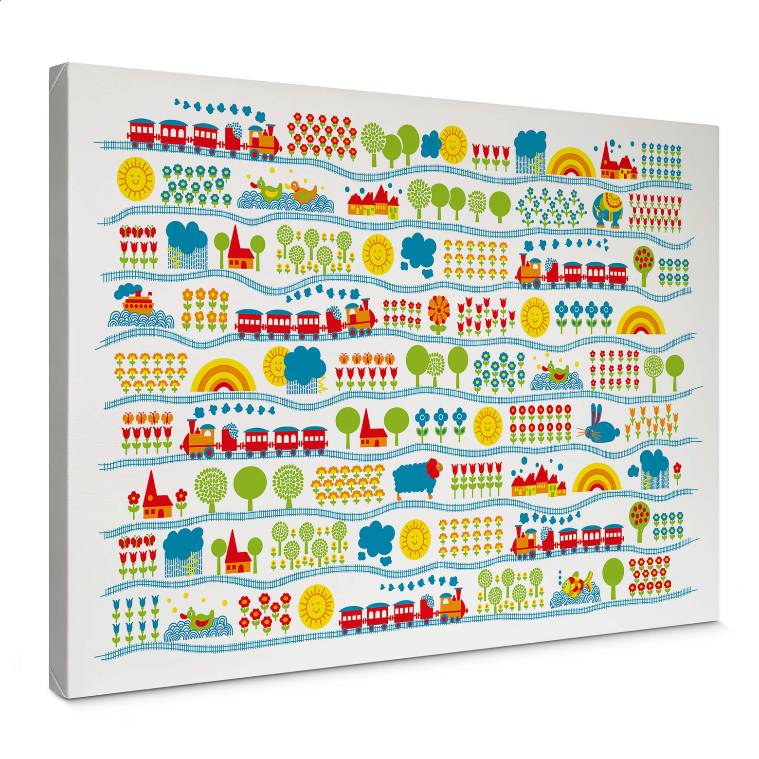 Leinwandbild byGraziela - Eisenbahn | wall-art.de