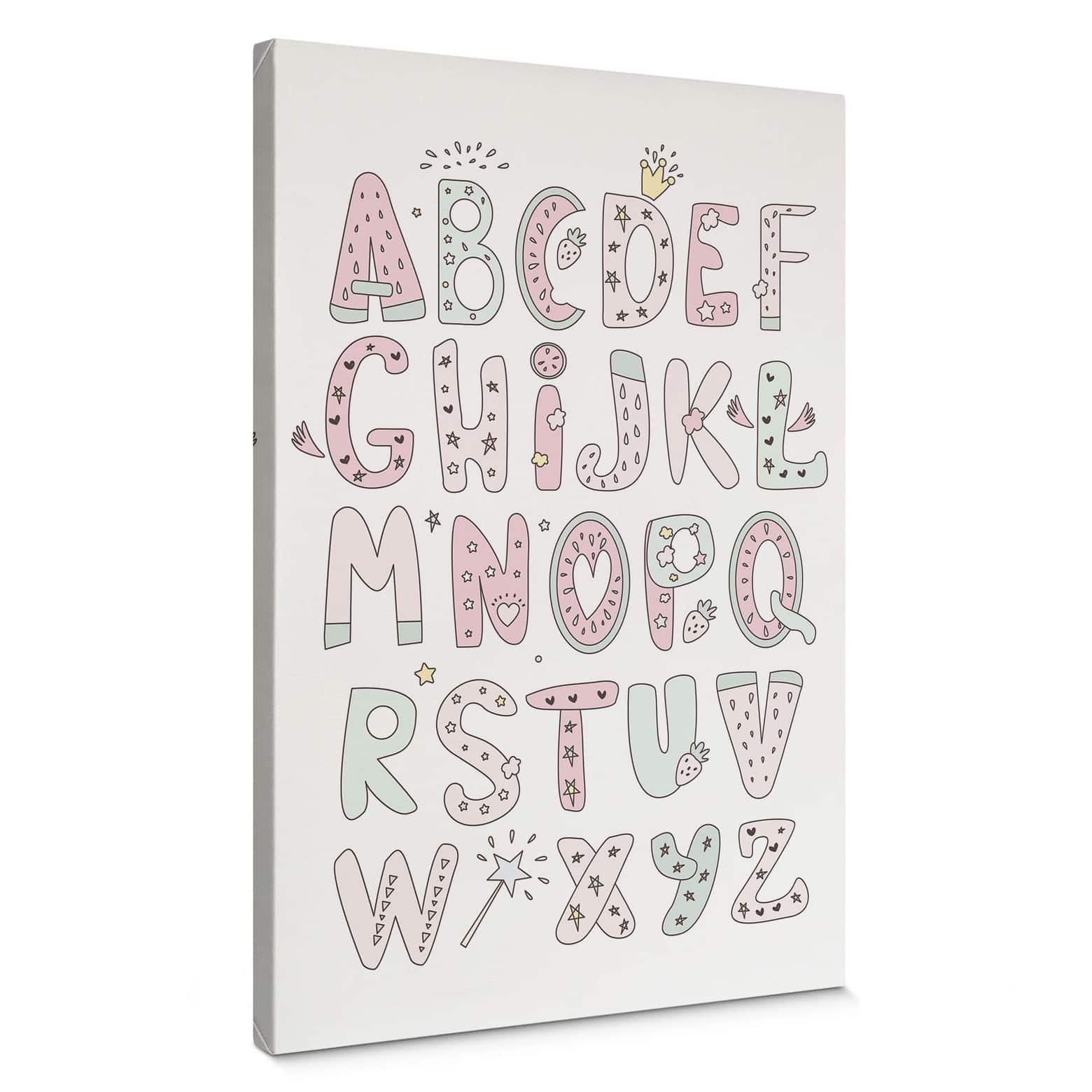 Tableau sur toile Kvilis - Alphabet | wall-art.fr