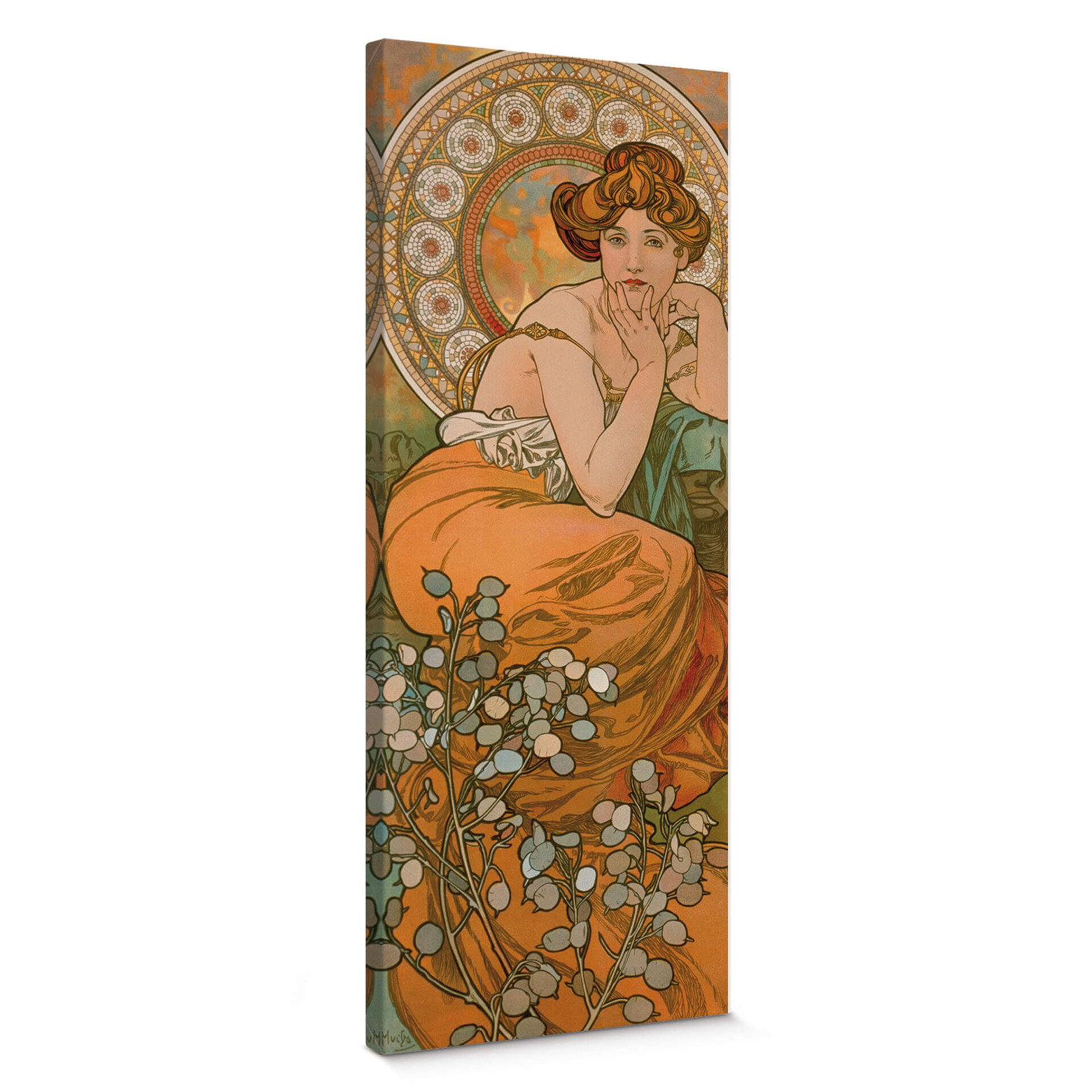 Mucha - Precious Stones: Topaz Canvas print | wall-art.com