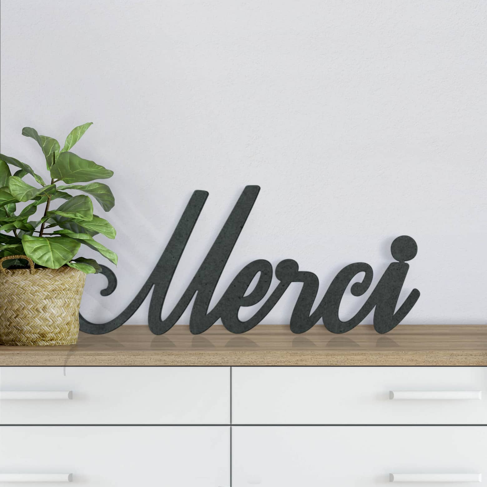 MDF Letters - Merci | wall-art.com