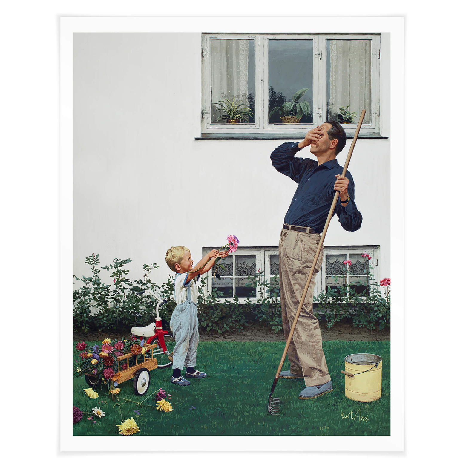 Poster Sag es mit Blumen (1963) - Kurt Ard | wall-art.de