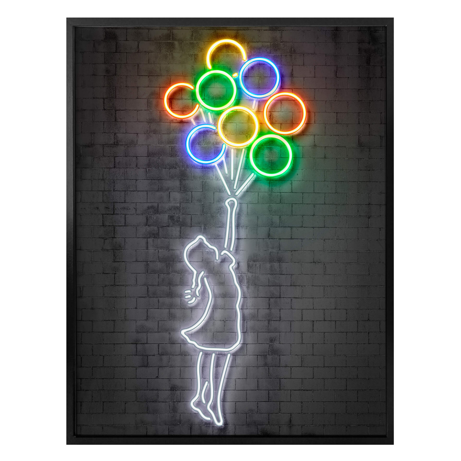 Poster Mielu - Flying Balloons | wall-art.de
