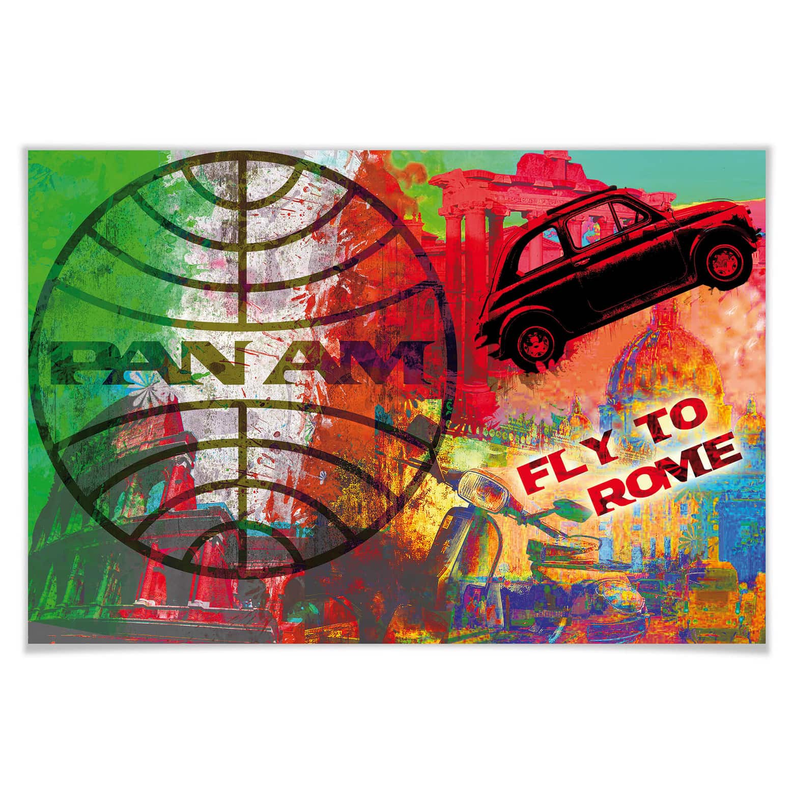 Poster Pan Am – Rome | wall-art.com