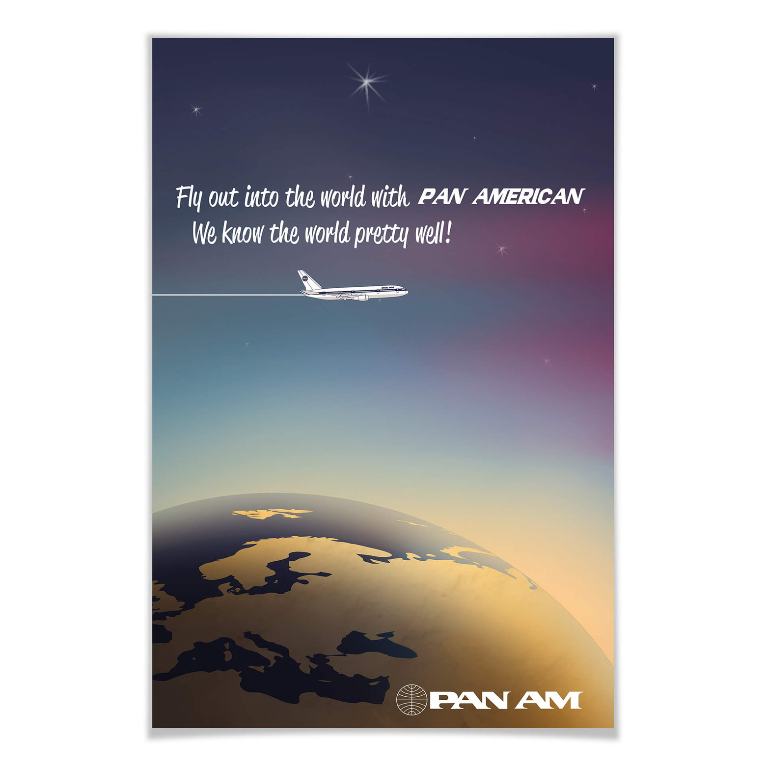 Poster PAN AM - Worldwide | wall-art.de