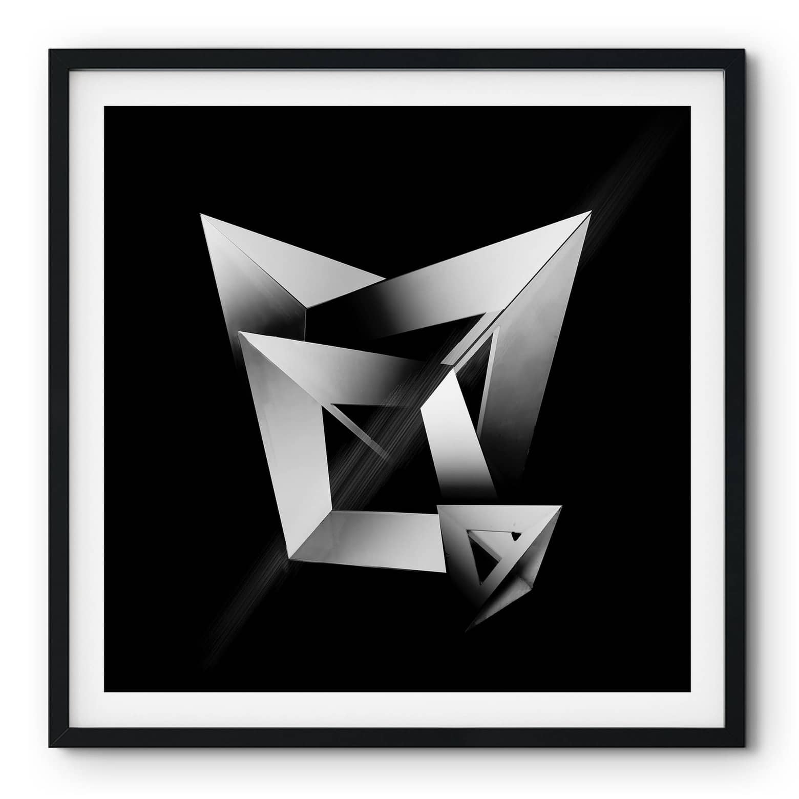 Poster Gong - 3D Geometry | wall-art.nl