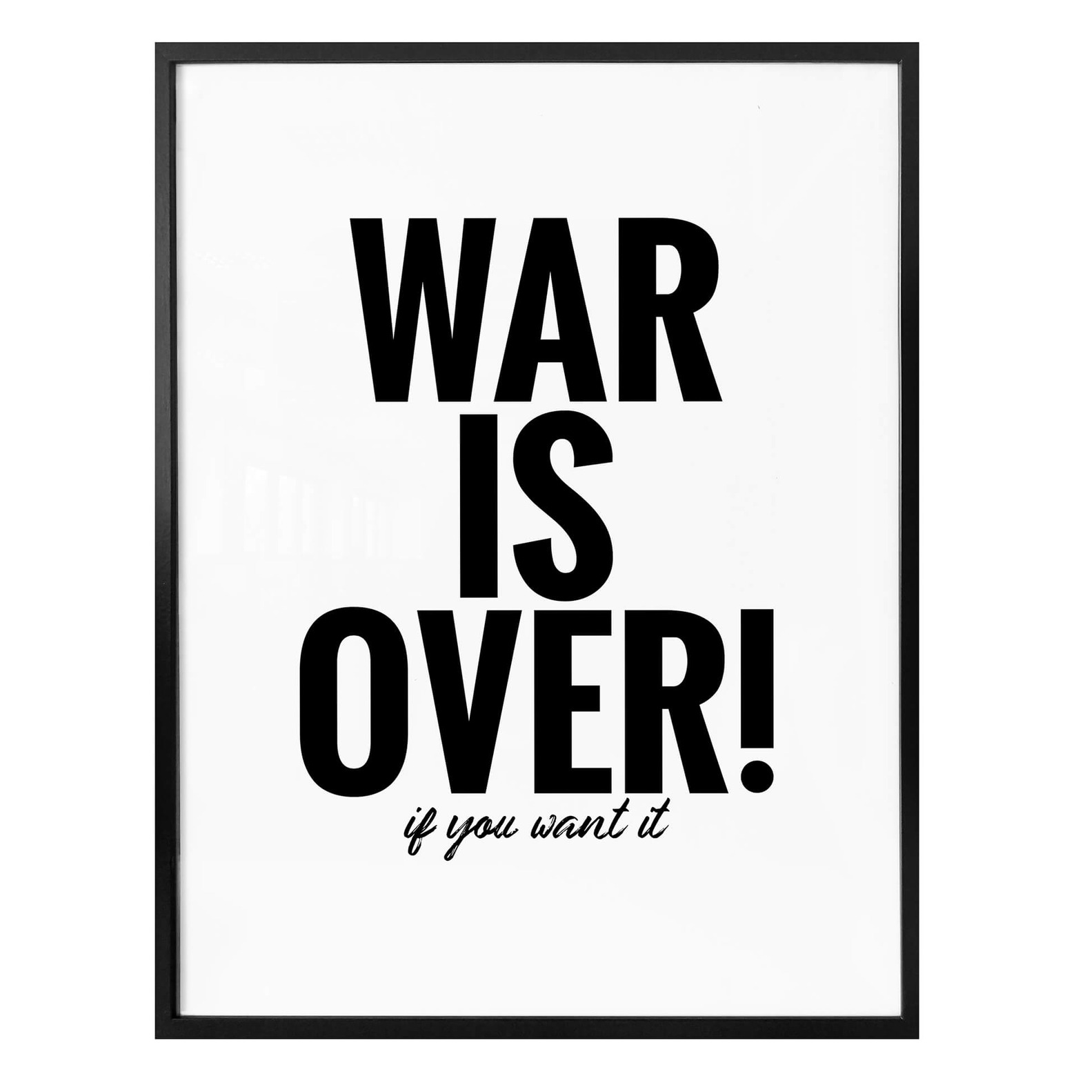 Plakat - War is over | wall-art.dk
