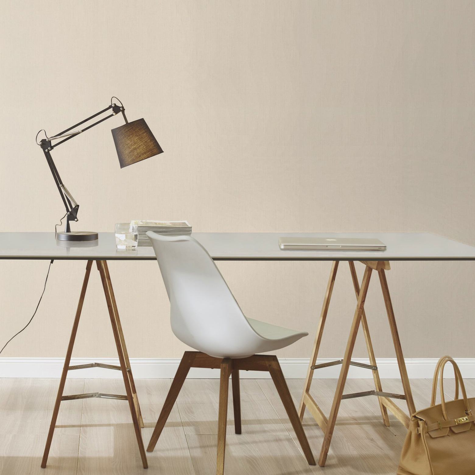 Rasch non-woven wallpaper, unit wallpaper Indian Style taupe bright ...