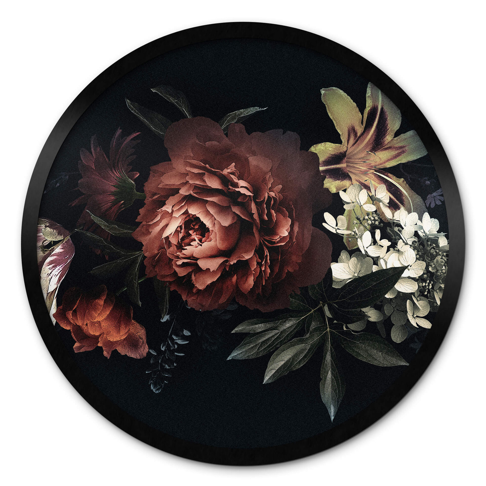 Poster Bouquet de fleurs rouge | wall-art.fr