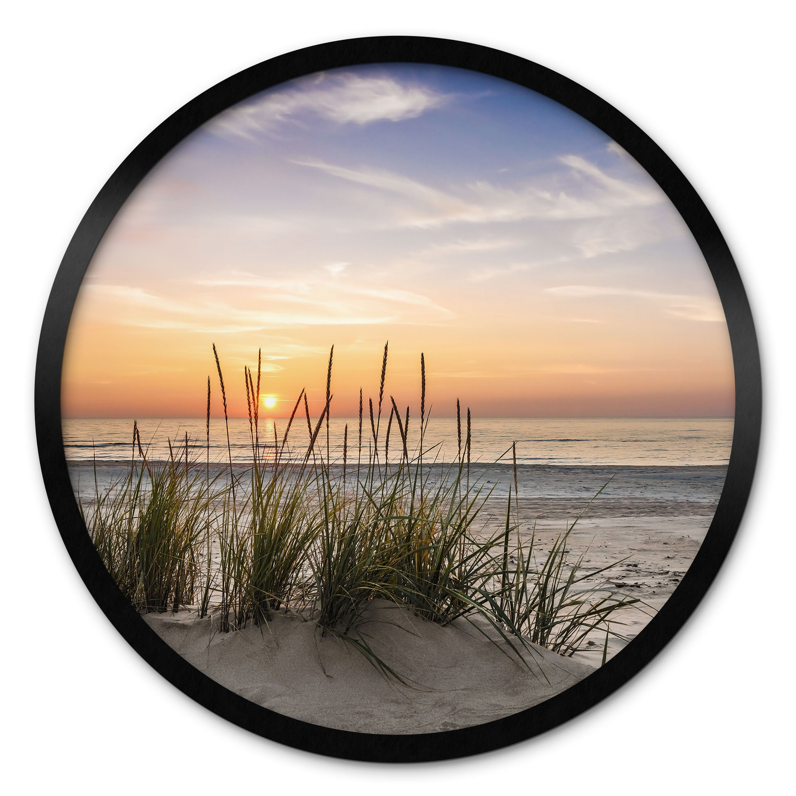 Plakat Klitter ved solnedgang | wall-art.dk