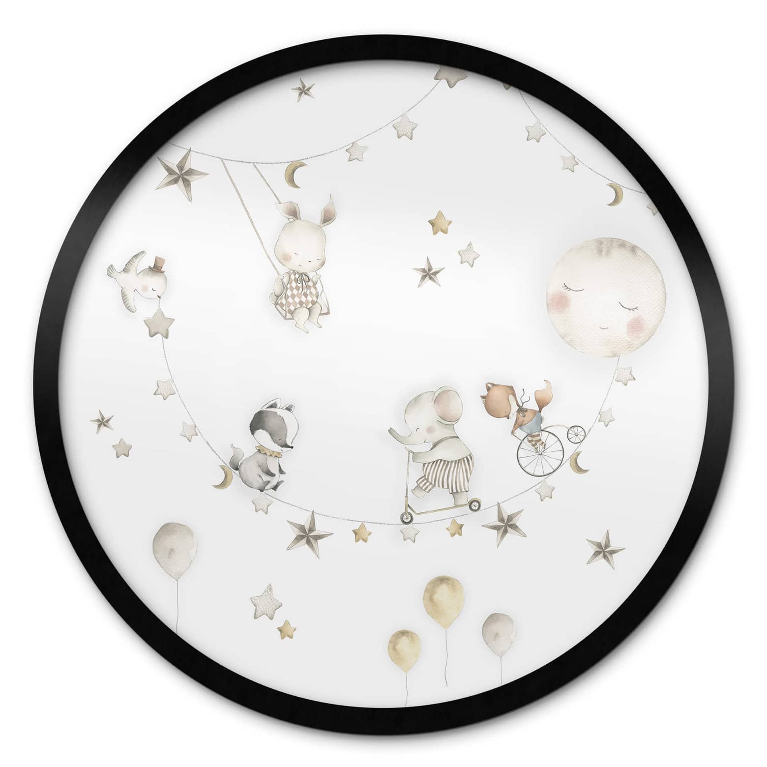 Poster Oliver Robins - Sweet Animals and Stars | wall-art.com