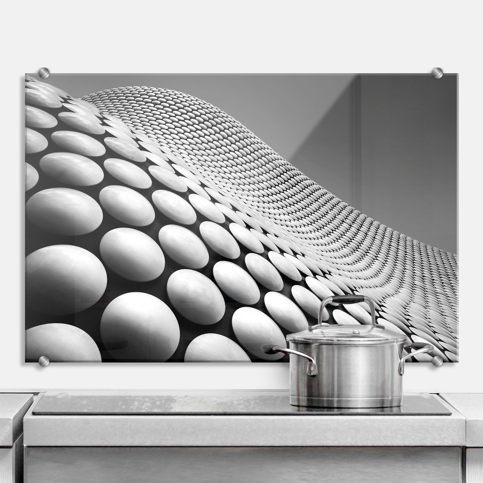 Spatscherm Wride - Curve | wall-art.nl