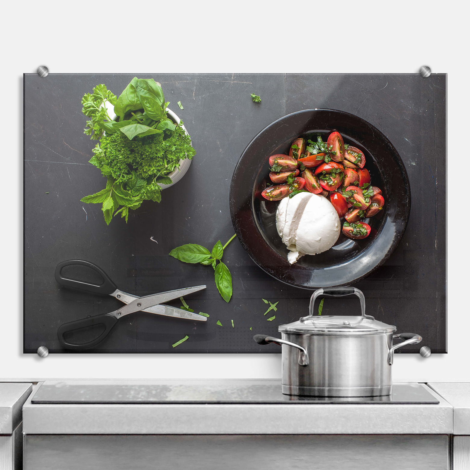 Spritzschutz Tomate Mozzarella | wall-art.de