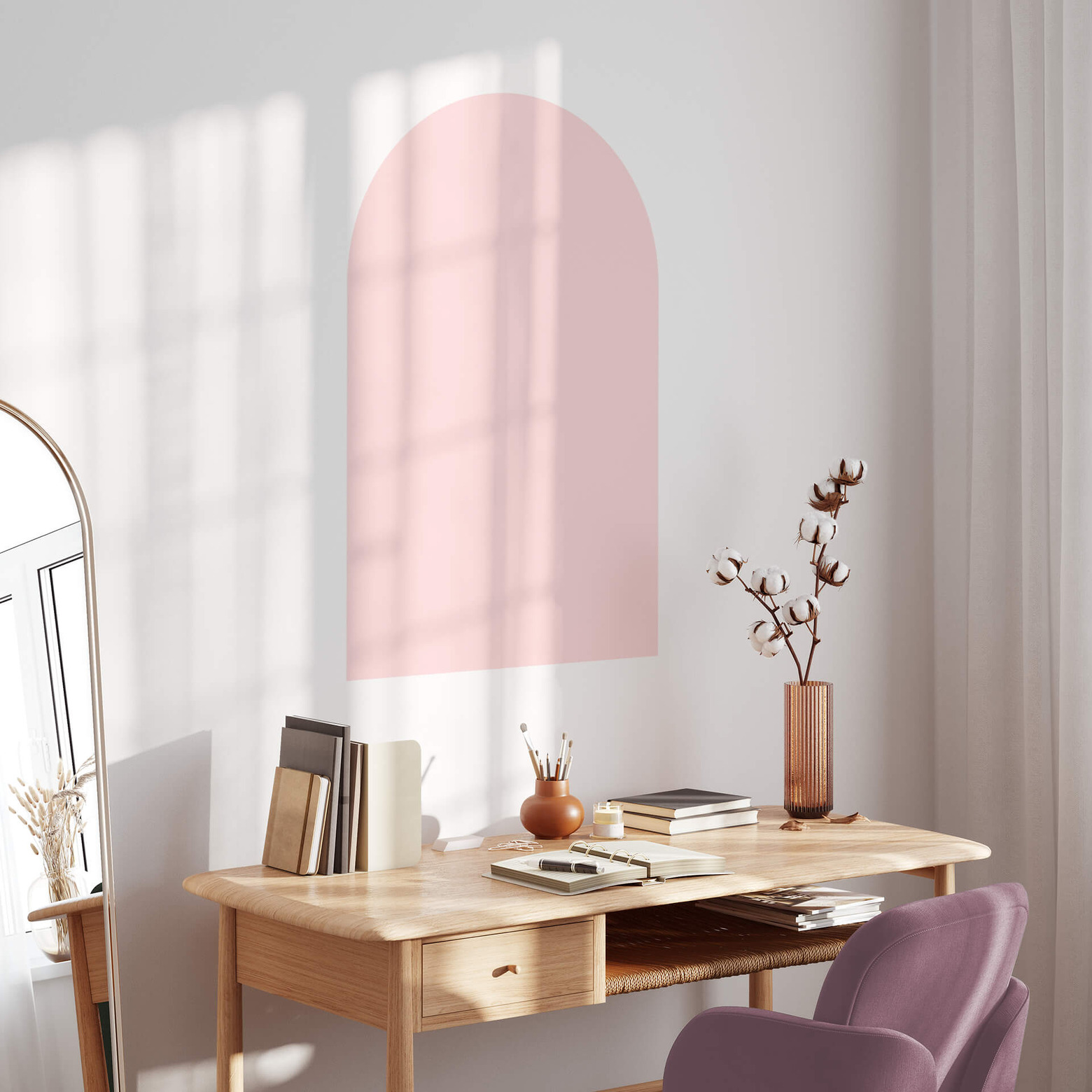 Sticker Mural Pink Arch | wall-art.fr