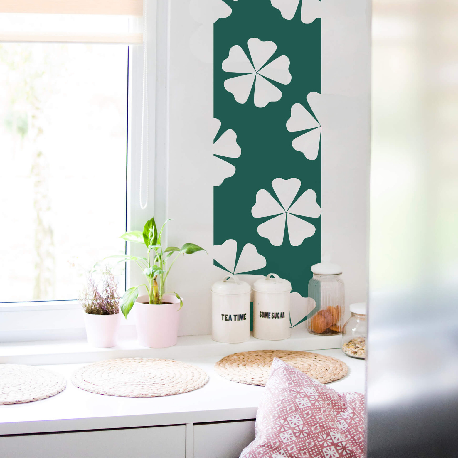 Wandtattoo Banner Blüten | wall-art.de