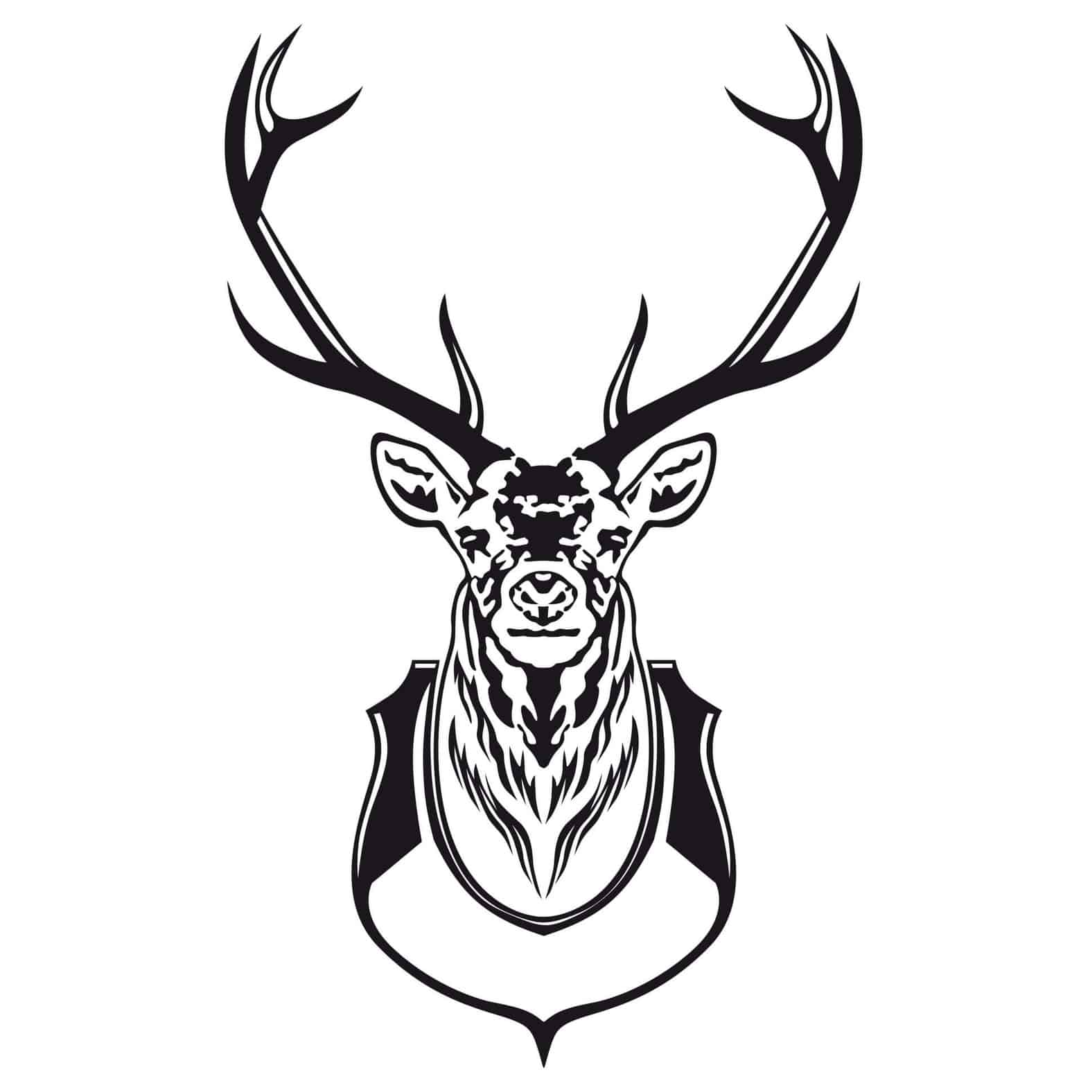 Rådyr gevir | wall-art.dk