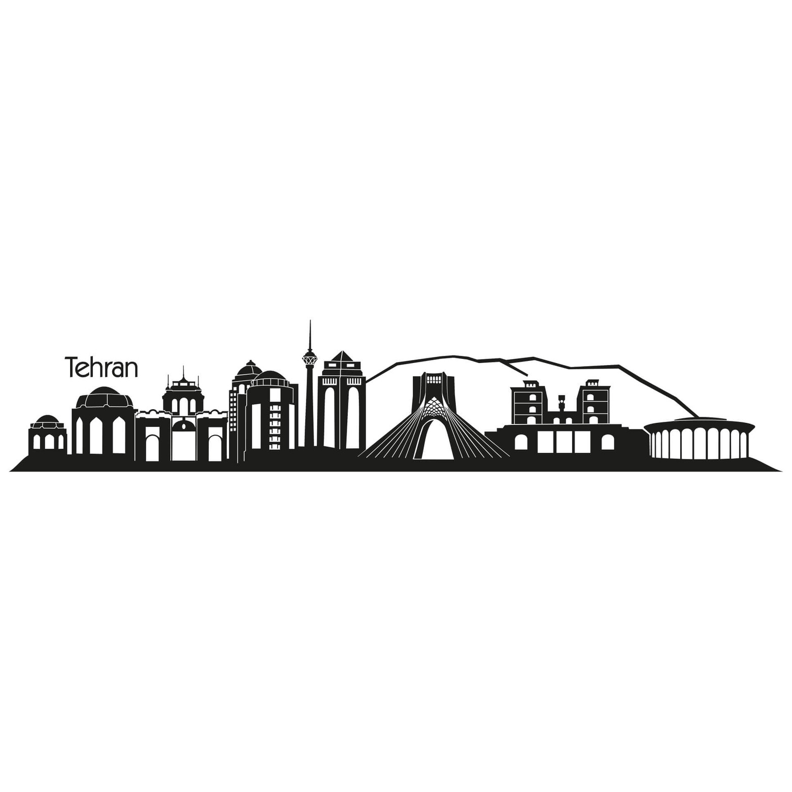 Tehran Skyline | wall-art.dk