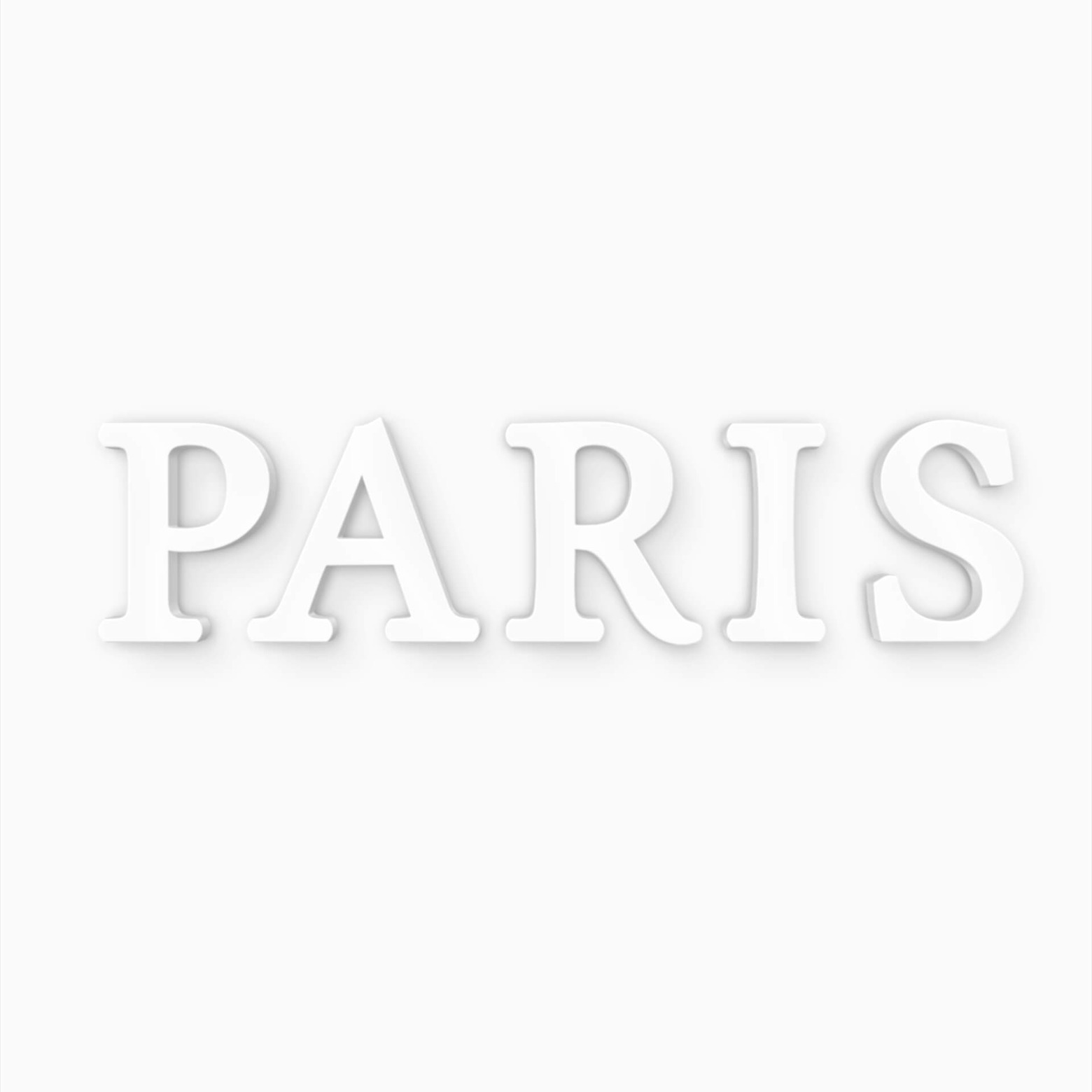 Scritta 3D - Paris | wall-art.it