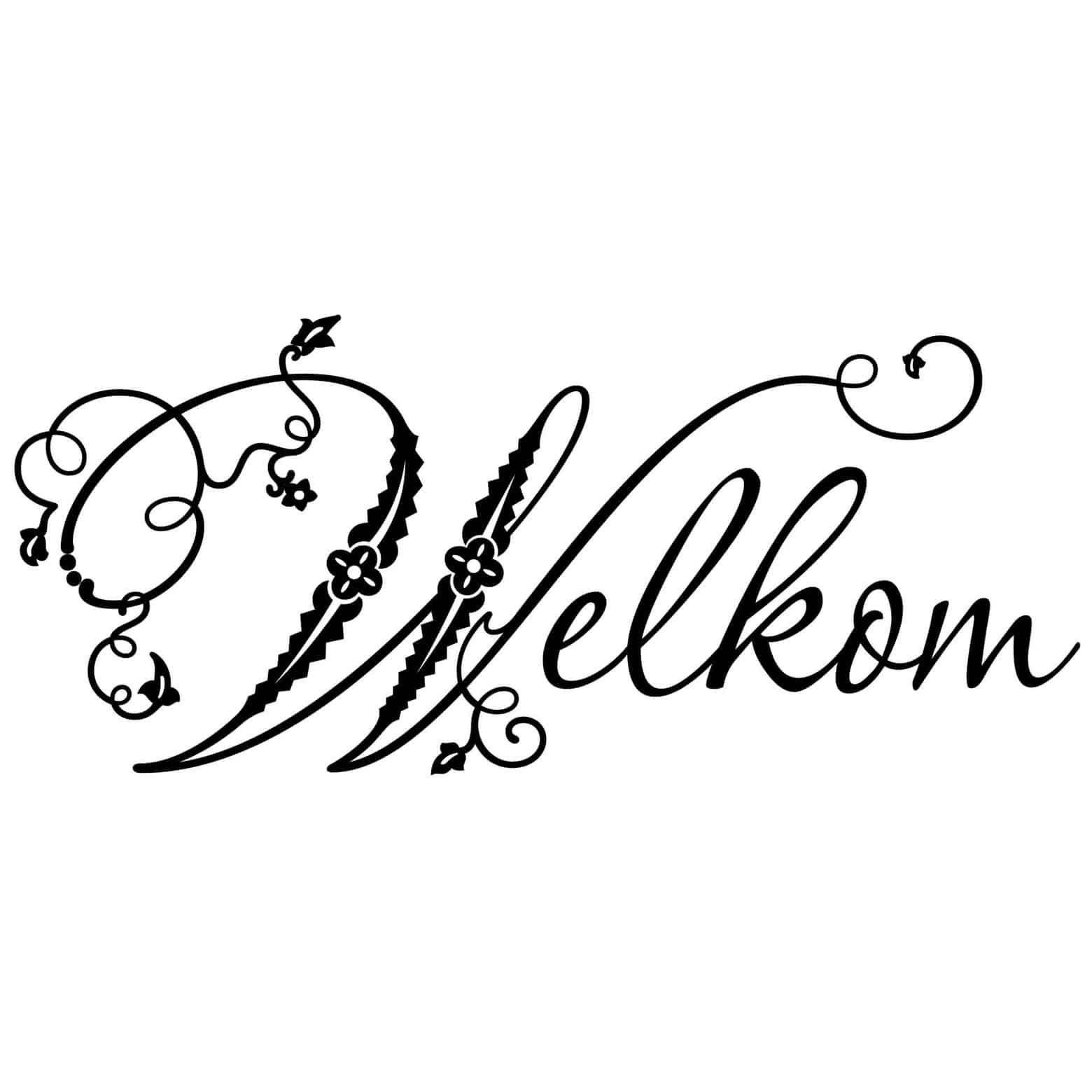 Muursticker Welkom | wall-art.nl