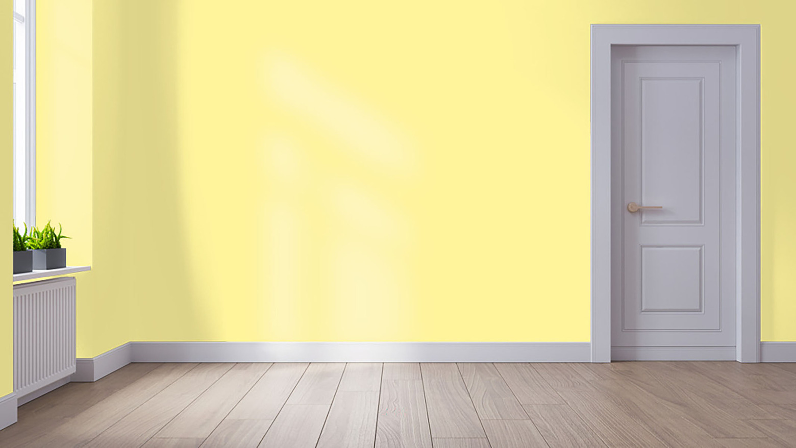 Muurverf voor binnen mat WALLCOVER Colors Geel | wall-art.nl