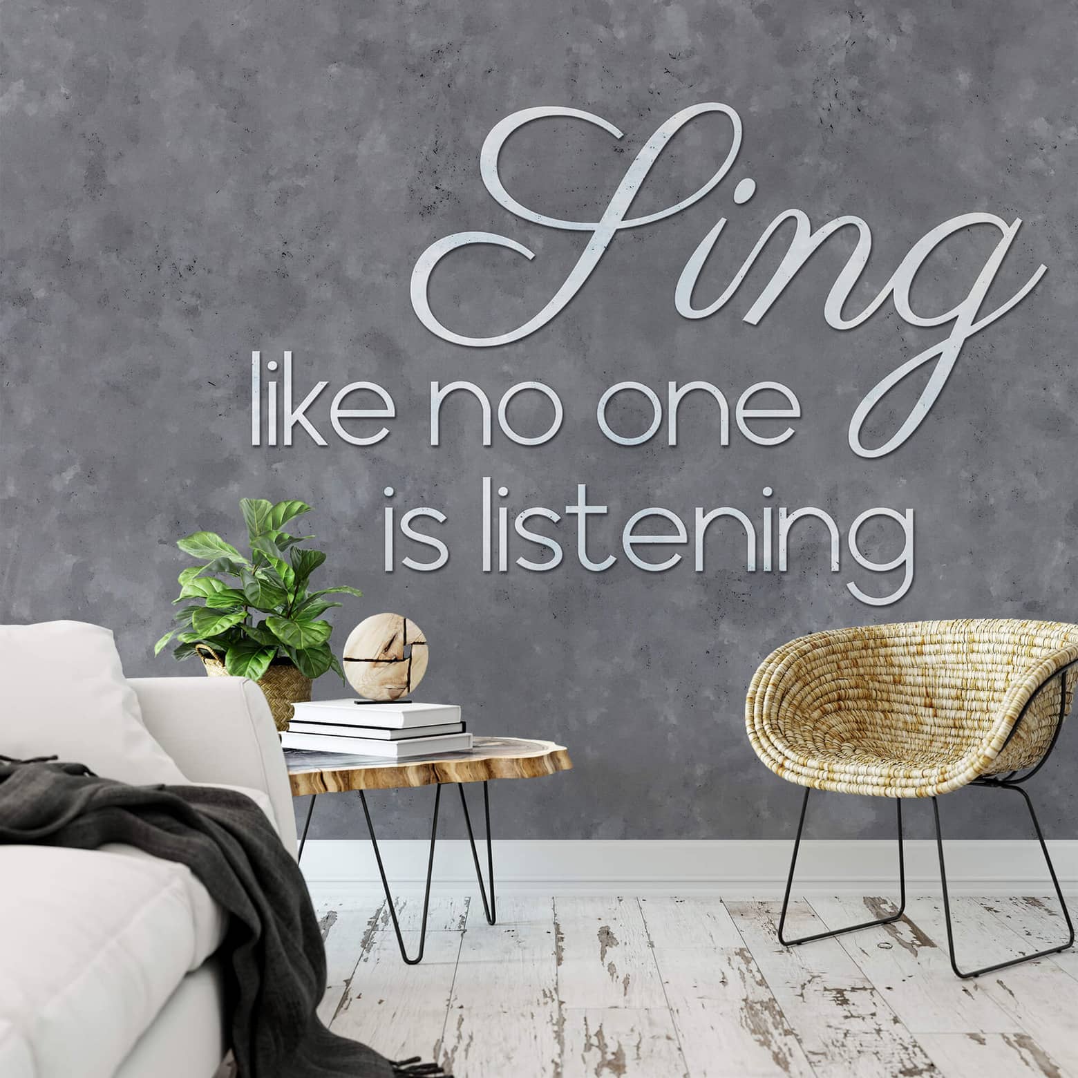 Fototapete - Sing like no one is listening | wall-art.de