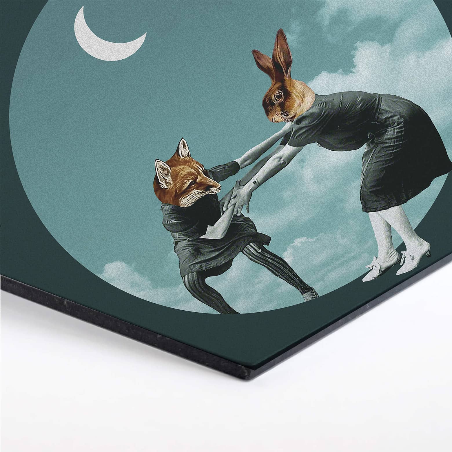 Hexagon - Alu-Dibond Léon - Chase the night | wall-art.de