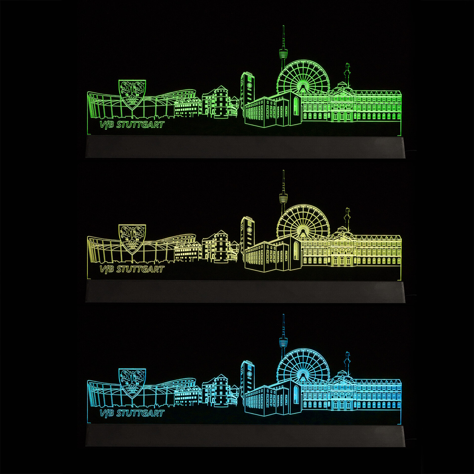 LED Skyline VfB Stuttgart | wall-art.de