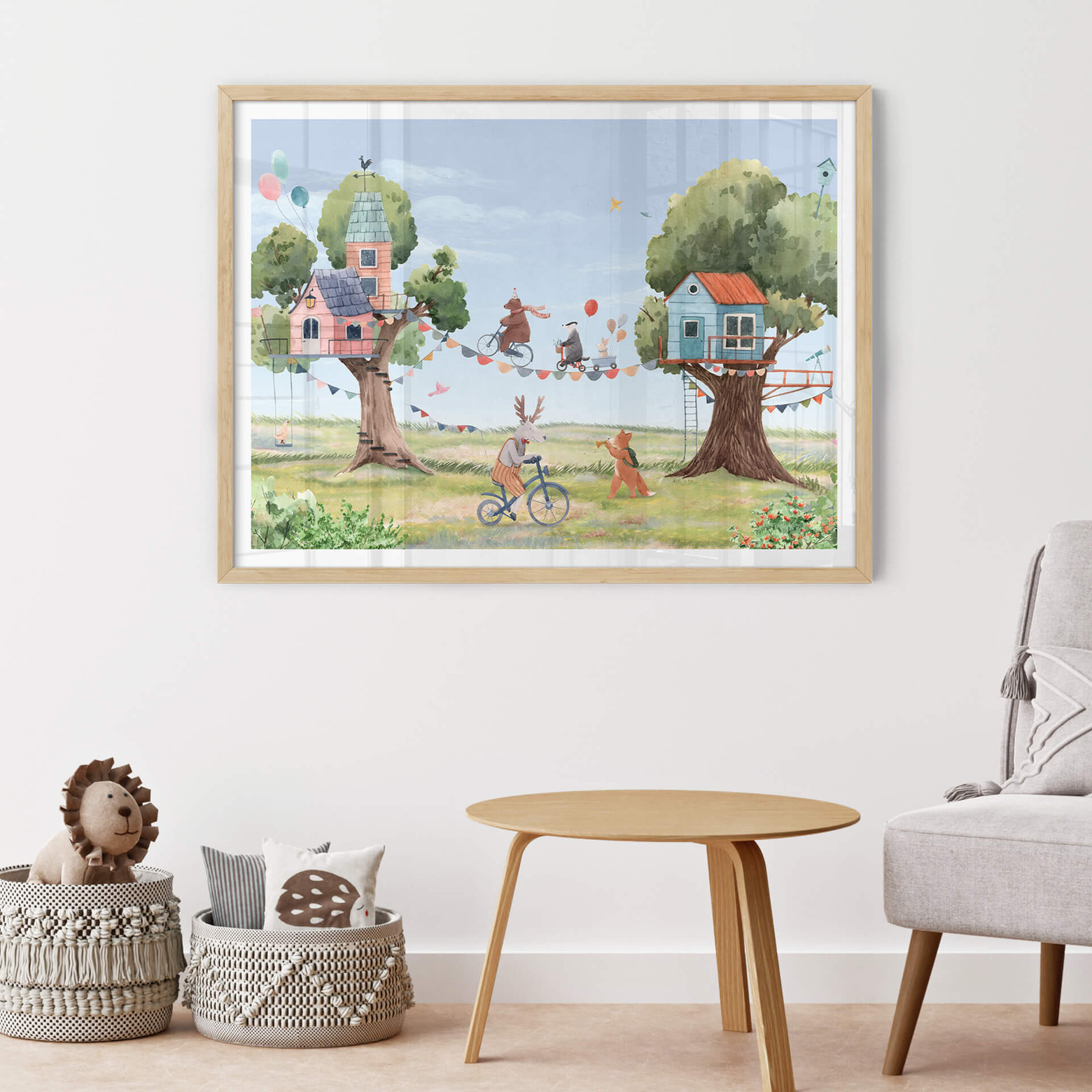 Poster Oliver Robins - Baumhaus Party | wall-art.de