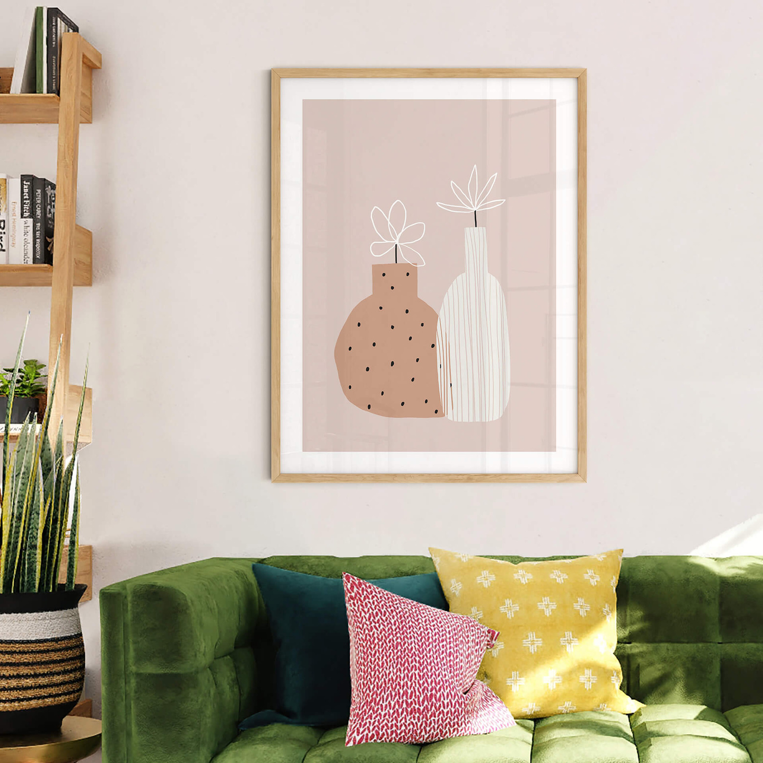 Poster uplusmestudio - Kleine Blumen in der Vase | wall-art.de