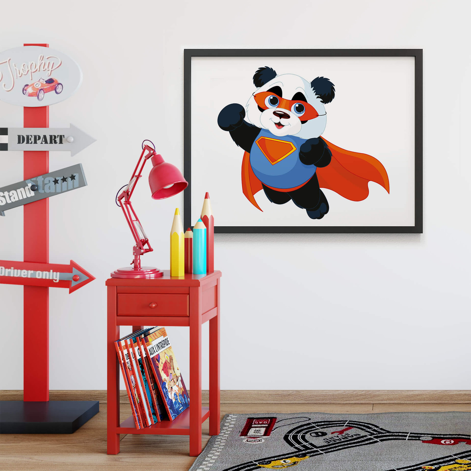Poster Super Panda | wall-art.de
