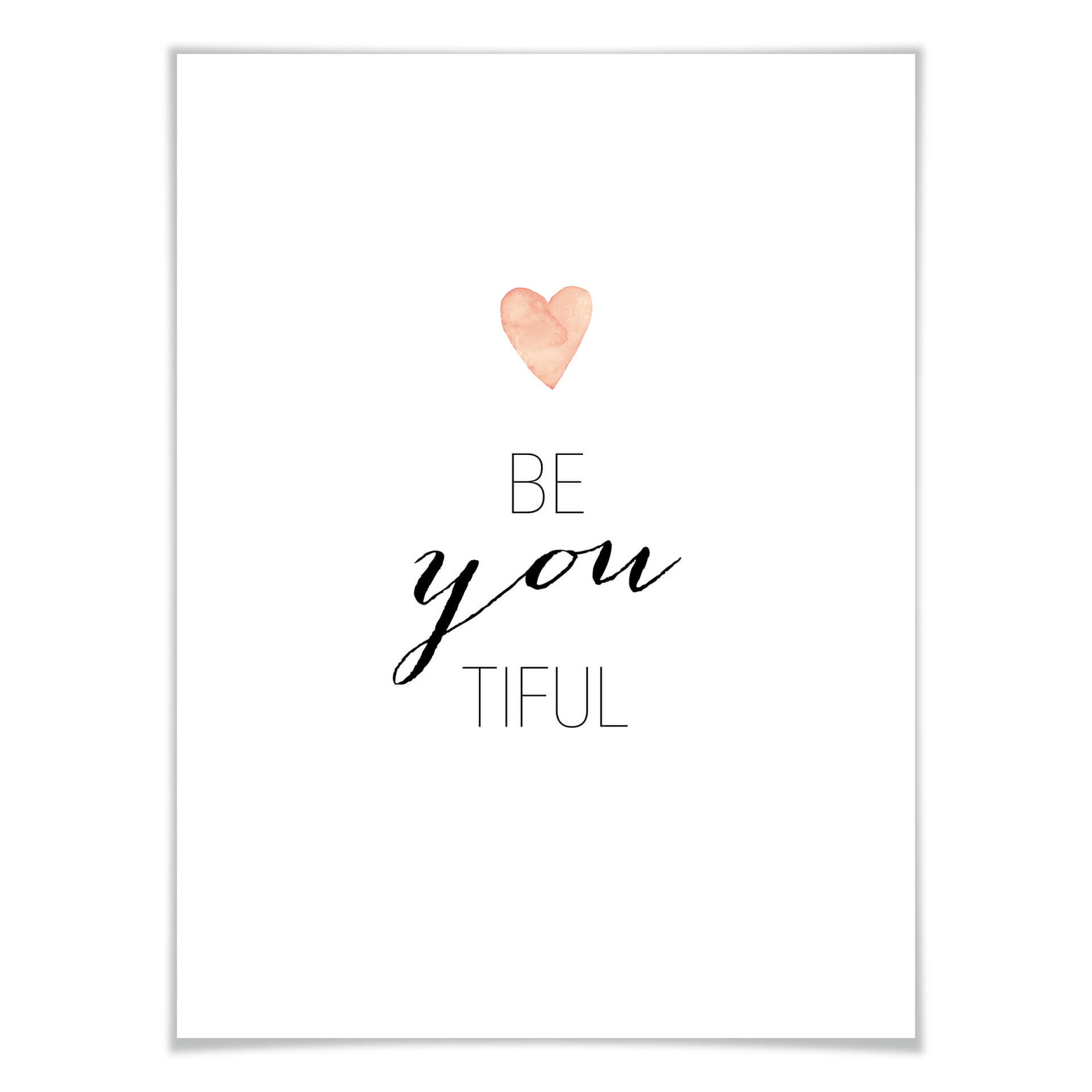 Poster Confetti & Cream - Be-you-tiful | wall-art.de
