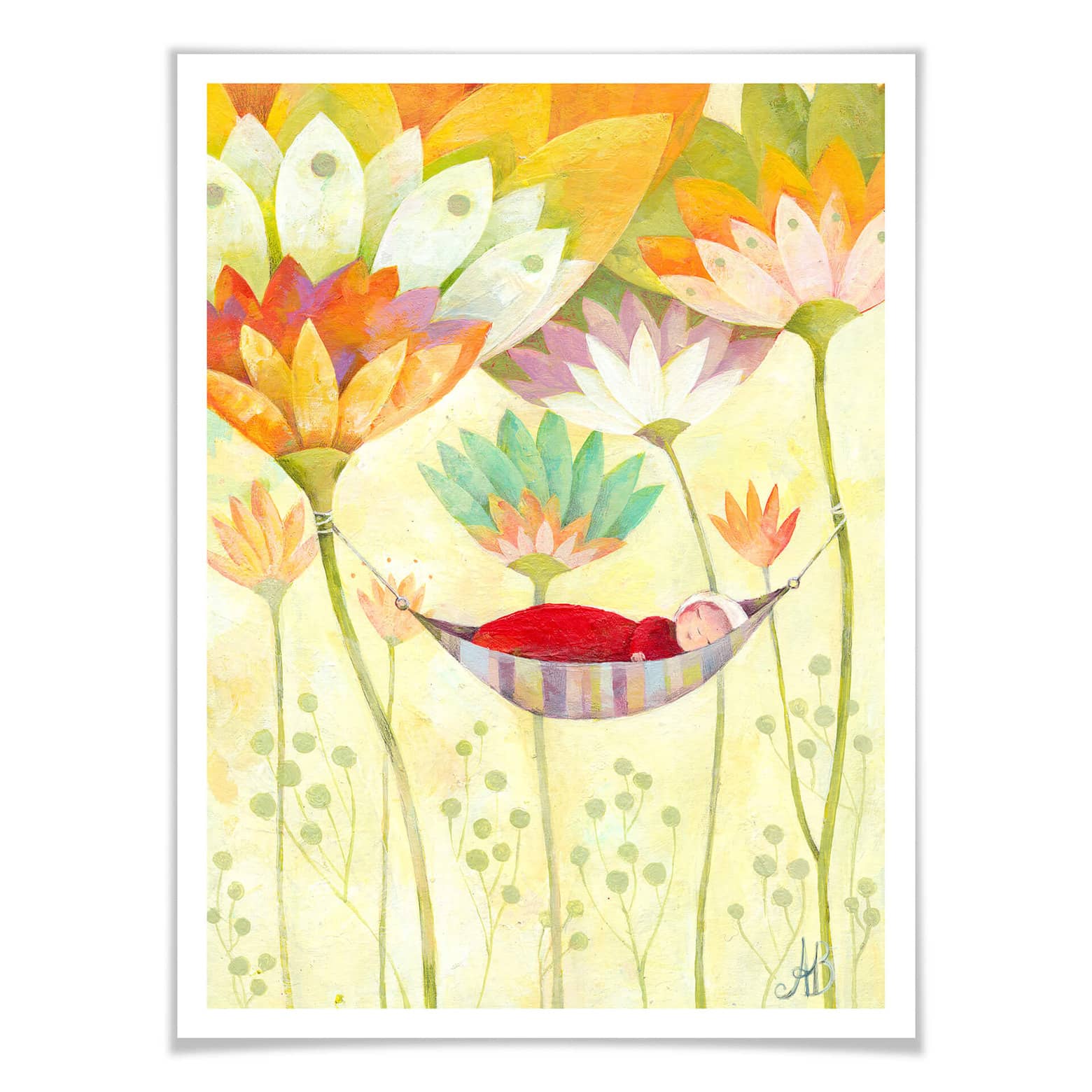 Poster Blanz - Baby in der Hängematte | wall-art.de