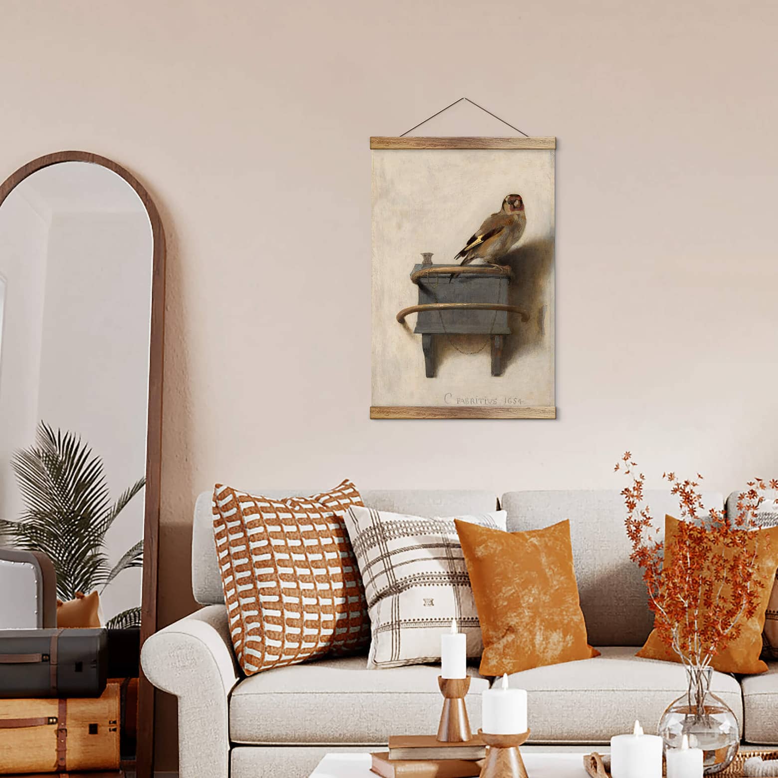 Stoffbild Fabritius - Der Distelfink | wall-art.de