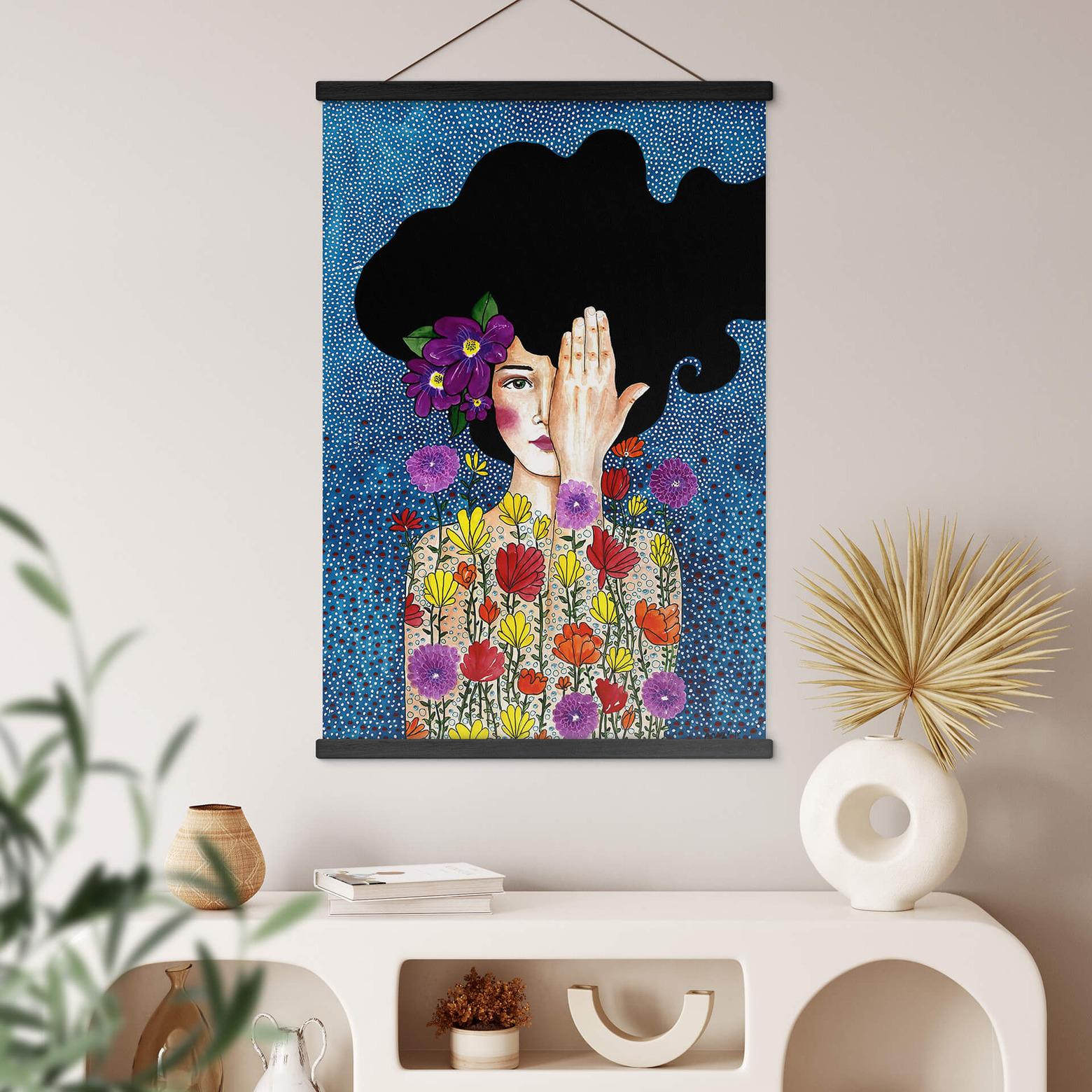 Textile poster Hülya - Losing Memories | wall-art.com
